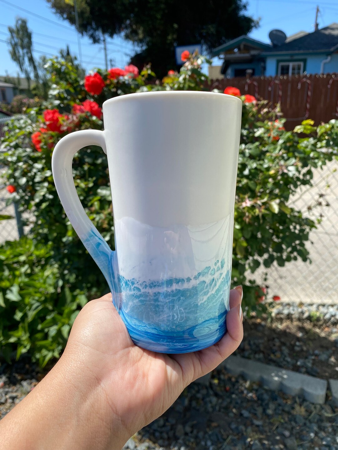 Beach Themed Ceramic Mug With Handle - Etsy