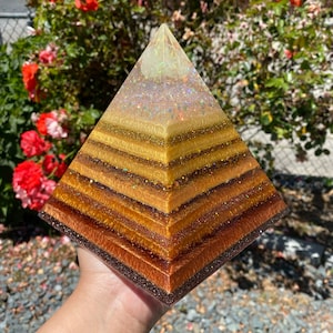 Clear Quartz Pyramid, Home Decor, Centerpiece, Crystal Art - Etsy