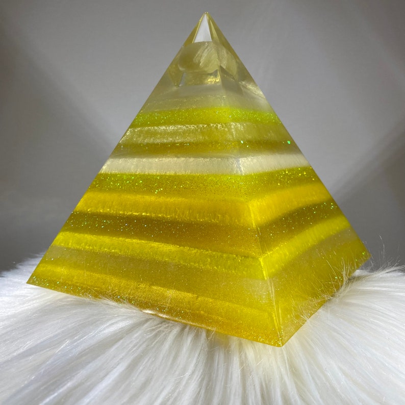 Pineapple Calcite Stone Pyramid Home Decor Resin Pyramid - Etsy