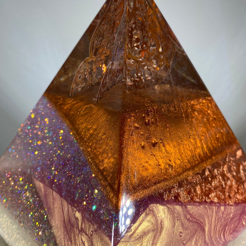 Rose Gold Butterfly Pyramid - Etsy