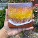 Set of 4 Pastel Sunset Square Dark Wooden Coasters - Etsy