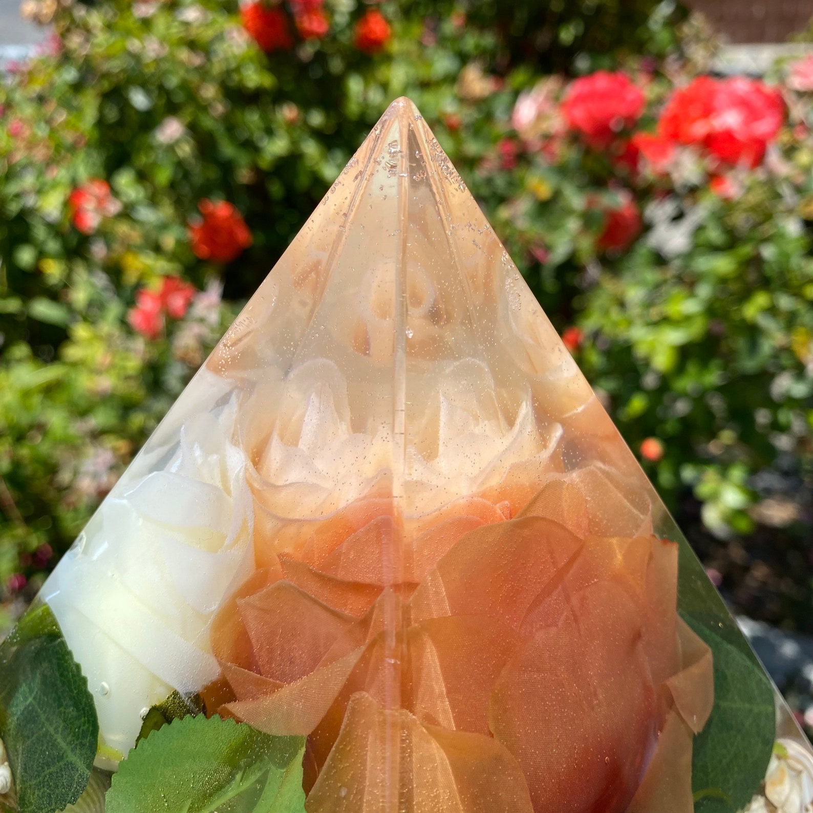 Earth Tone Rose Bouquet Pyramid - Etsy