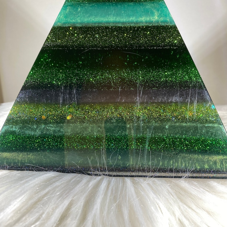 Green Obsidian Stone Pyramid, Home Decor, Resin Pyramid - Etsy