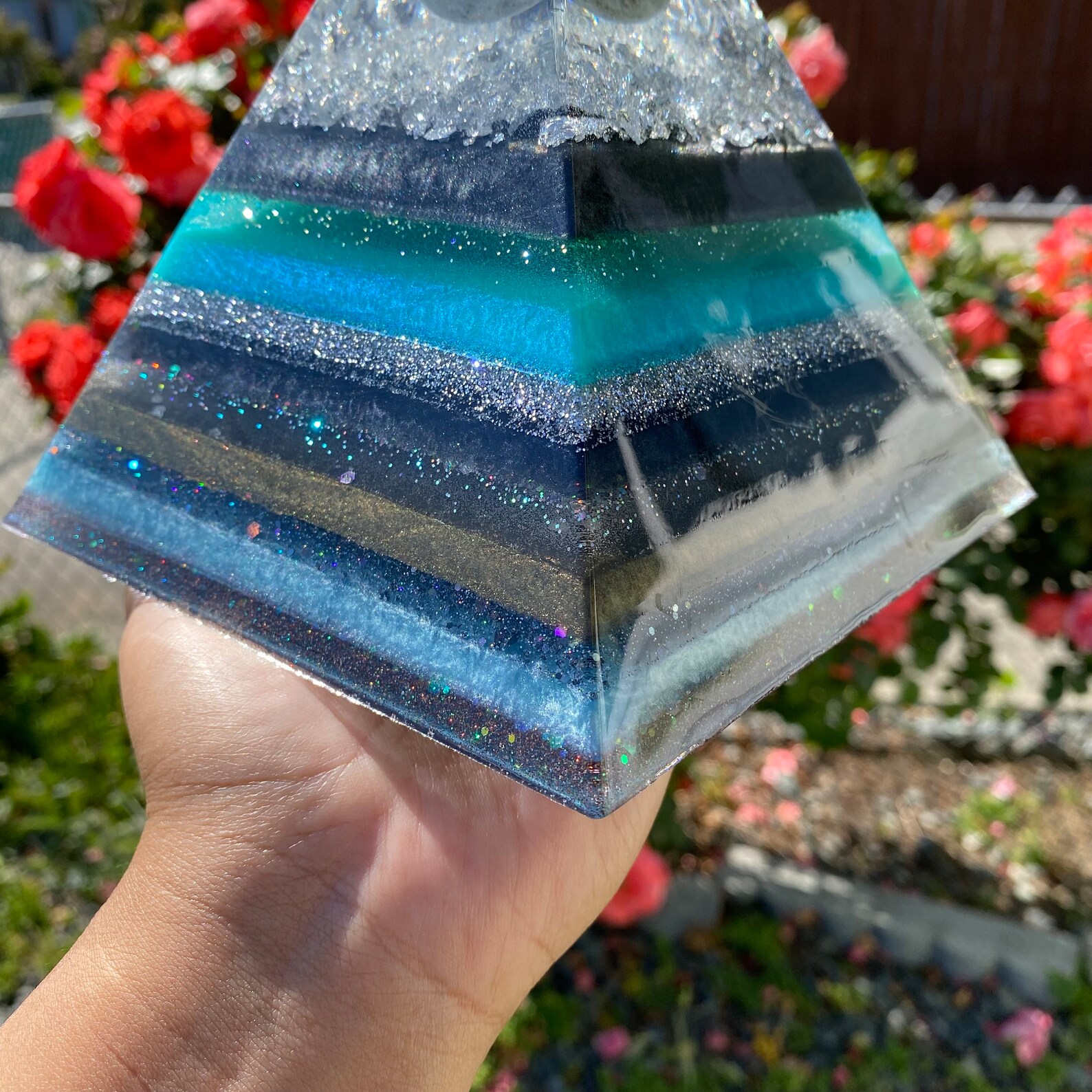 Labradorite Sphere Pyramid, Home Decor, Centerpiece, Crystal Art - Etsy