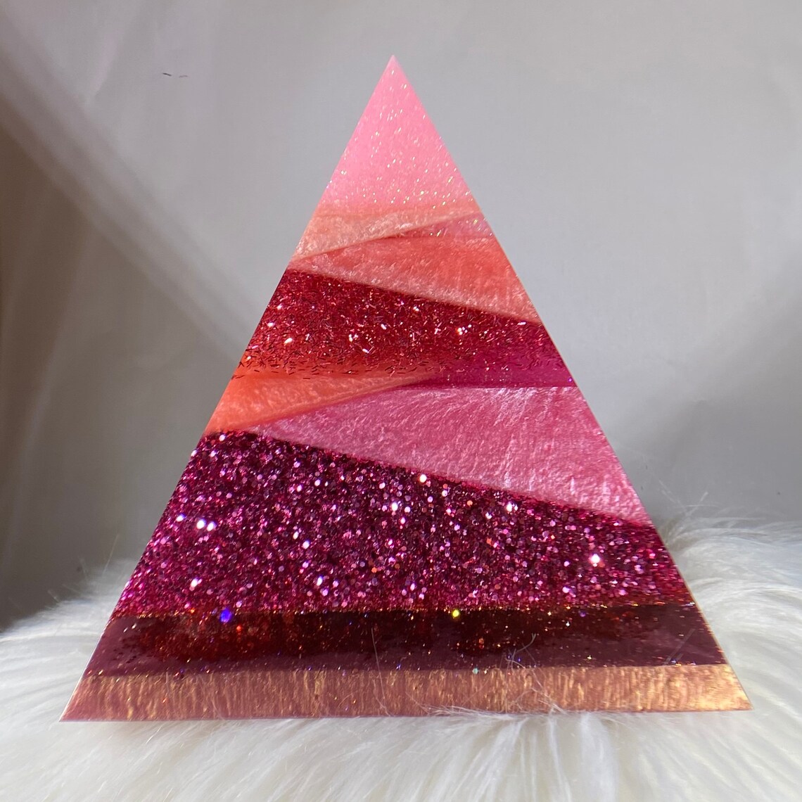 All Pink Geometric Pyramid Home Decor Gifts for her | Etsy