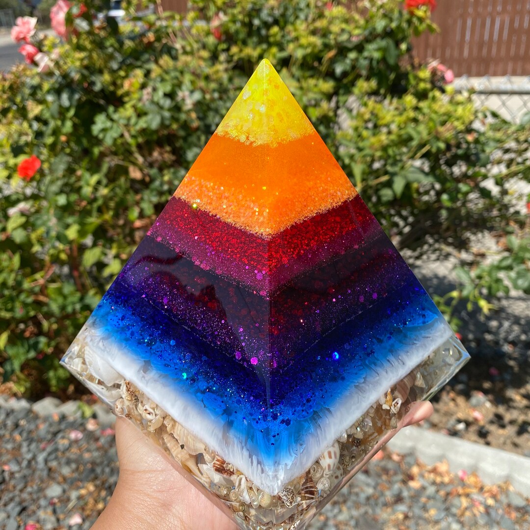 Glitter Sunset Themed Pyramid - Etsy