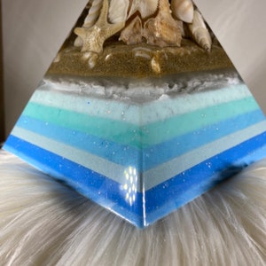 Beach Pyramid With Seashells and Sand - Etsy