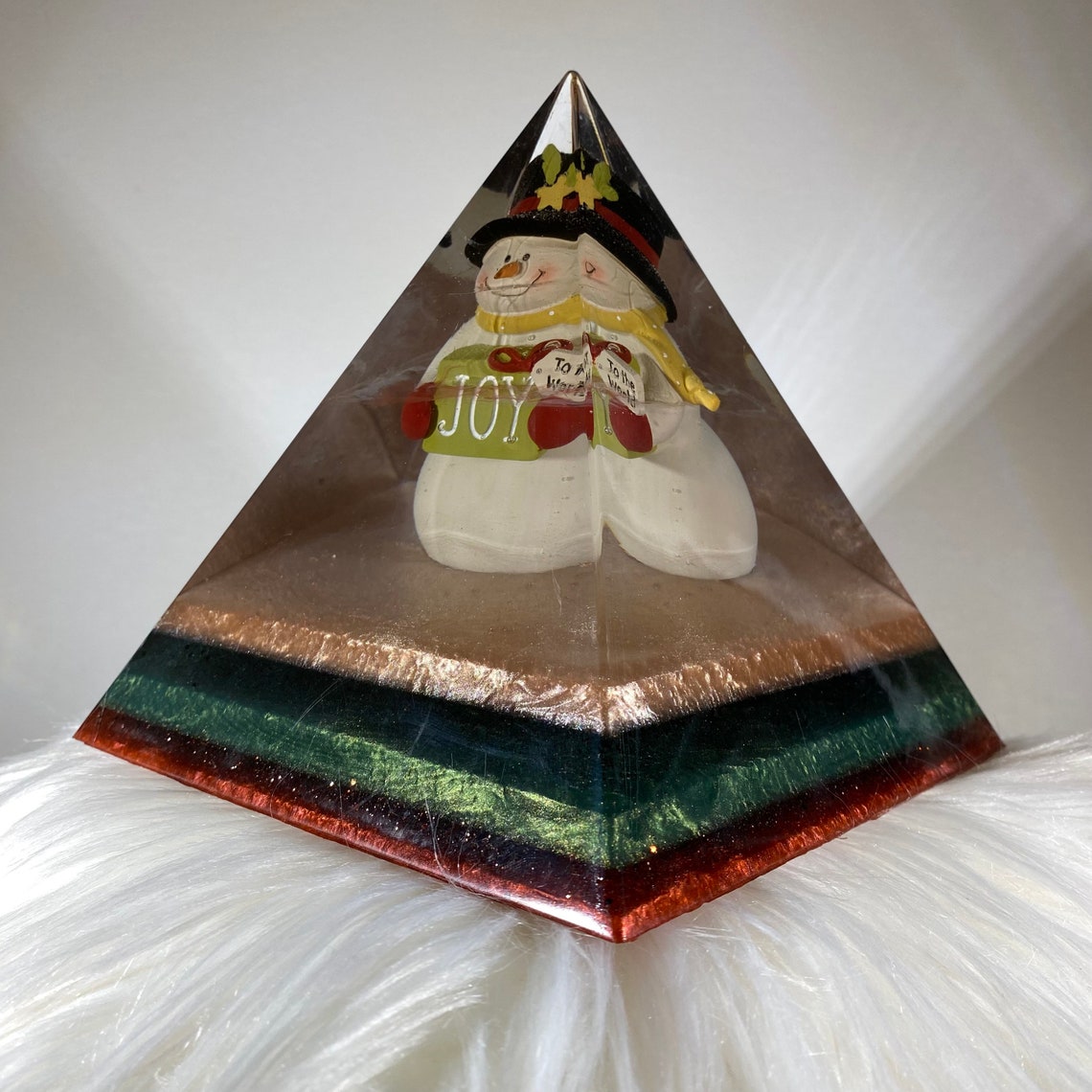 Snowman Joy Pyramid Resin Pyramid Gifts for Christmas - Etsy