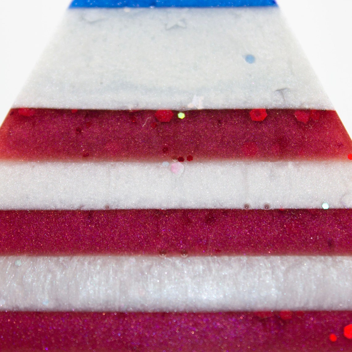 American Flag Inspired Pyramid Resin Art Pyramid Mica - Etsy