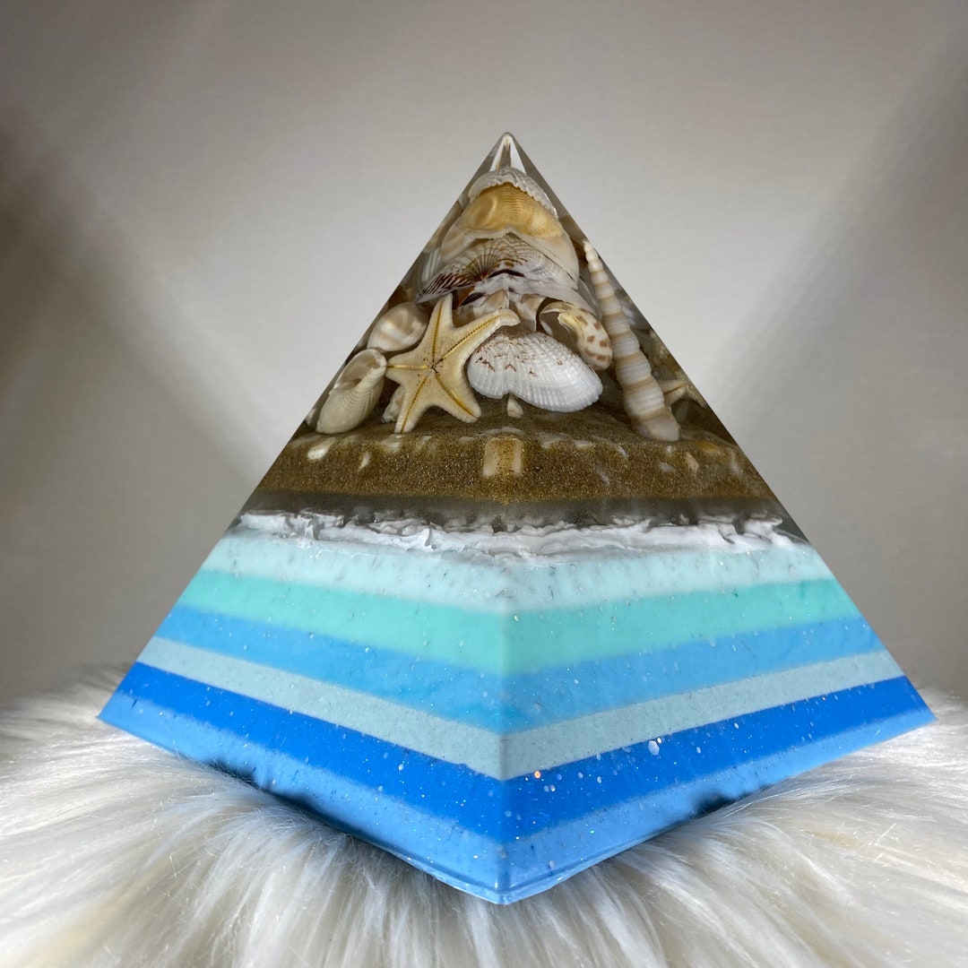Beach Pyramid With Seashells and Sand - Etsy