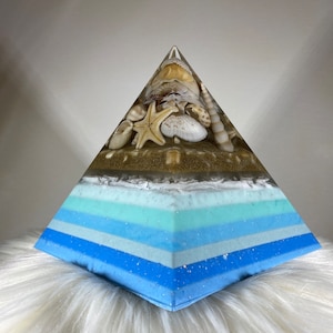Beach Pyramid With Seashells and Sand - Etsy
