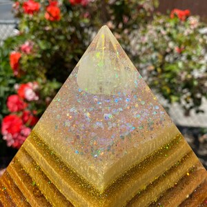 Clear Quartz Pyramid, Home Decor, Centerpiece, Crystal Art - Etsy