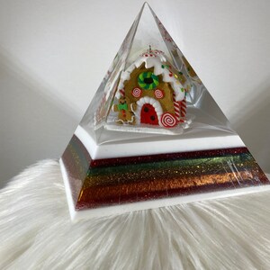 Gingerbread House Pyramid, Christmas Decorations, Resin Pyramid - Etsy
