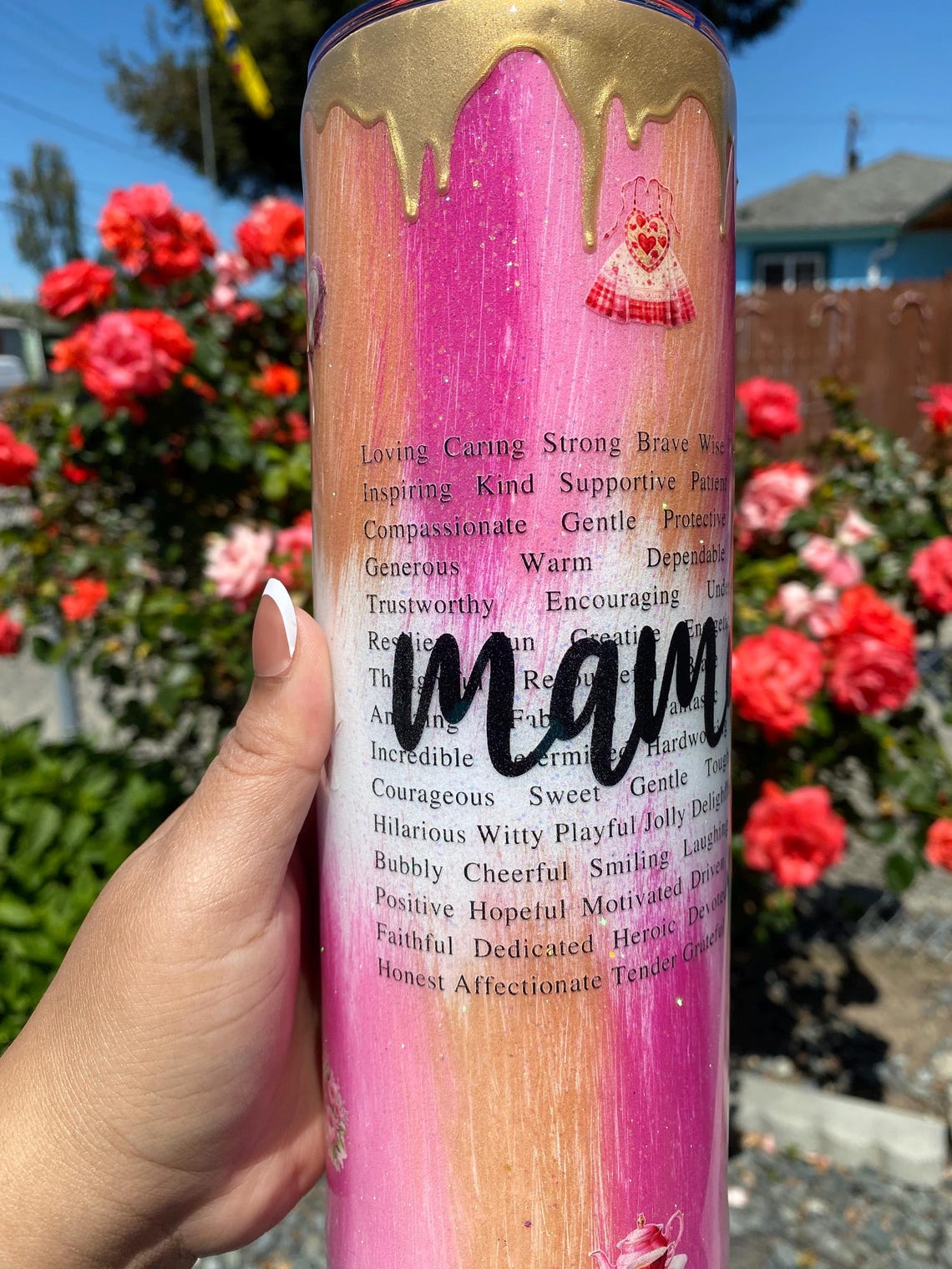 Mama Words Stainless Steel 30oz Skinny Tumbler - Etsy