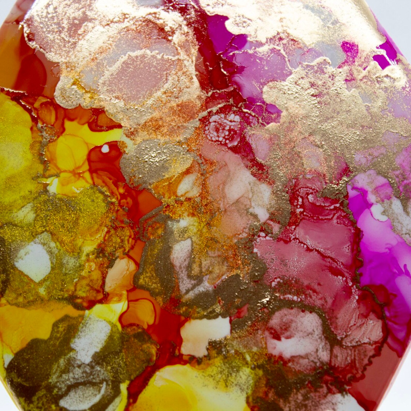 Set of 4 Coasters Red Hexagon Coasters Orange Coasters | Etsy