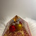 Fuchsia and Gold Ornament Mini Pyramid Resin Pyramid Holiday - Etsy