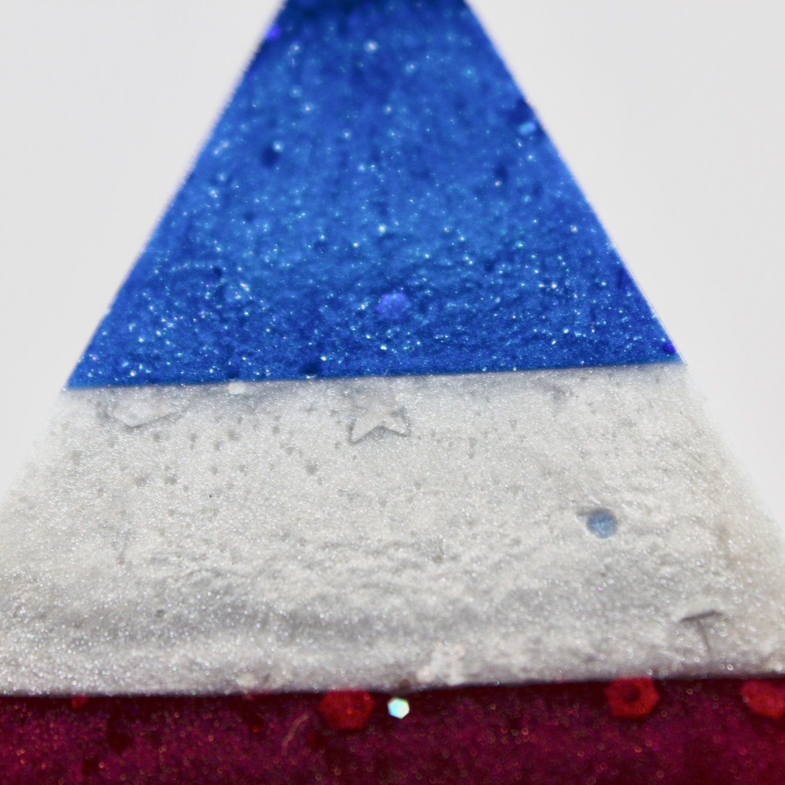 American Flag Inspired Pyramid Resin Art Pyramid Mica - Etsy