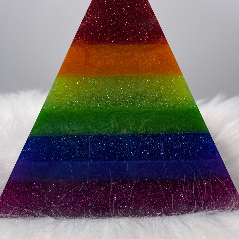 Mini Rainbow Pyramid, Home Decor, Paperweight - Etsy