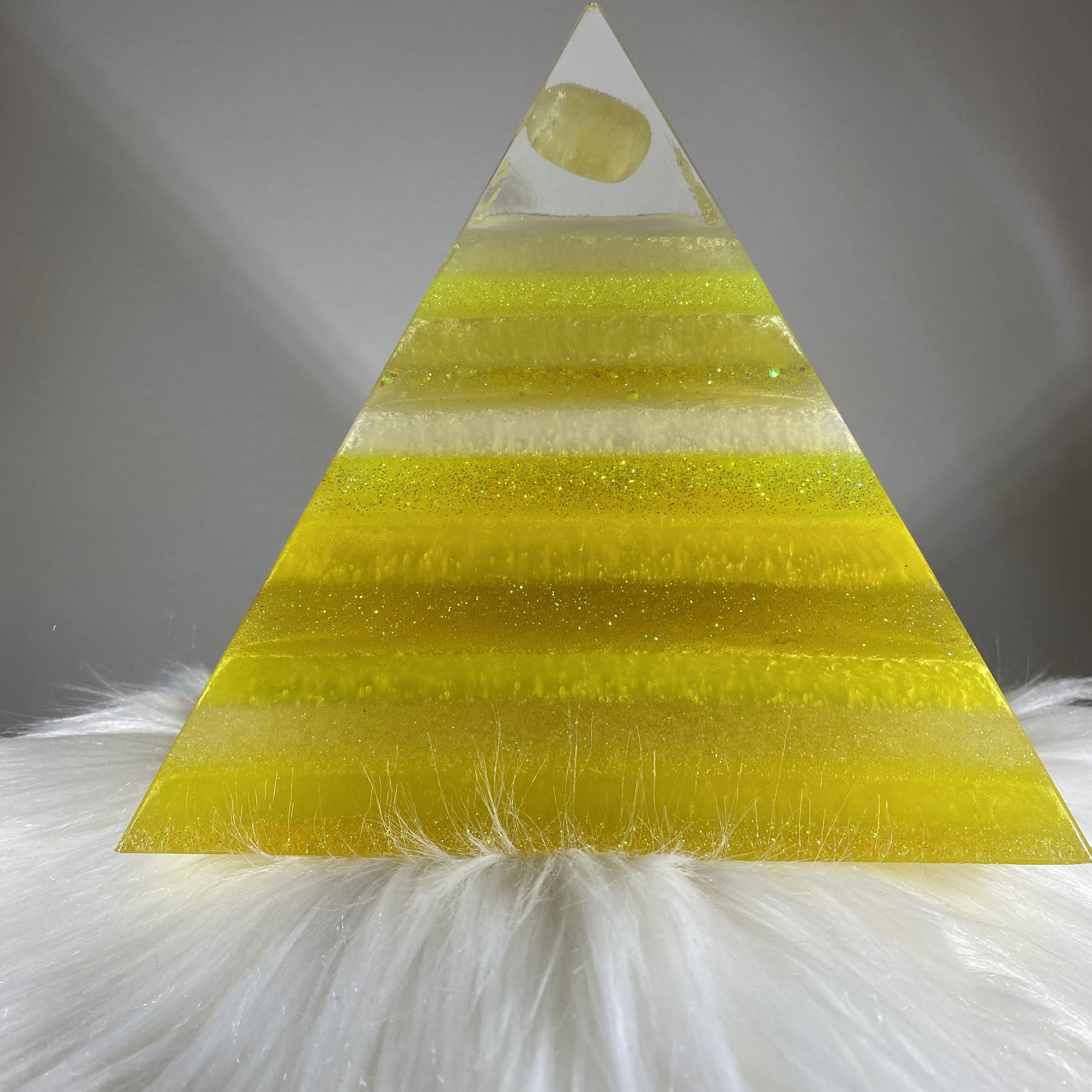 Pineapple Calcite Stone Pyramid Home Decor Resin Pyramid - Etsy
