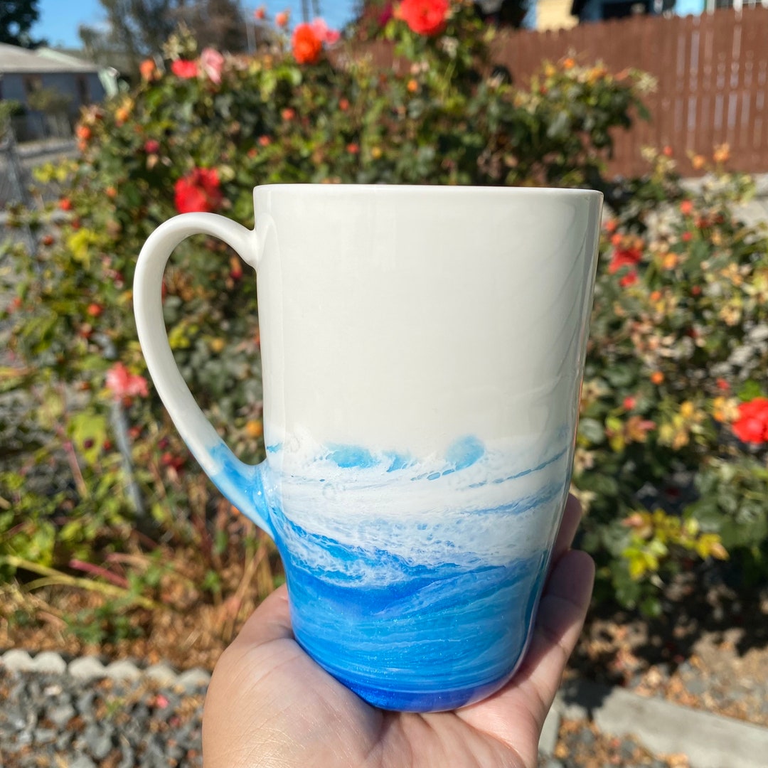 Beach Themed Ceramic Mug With Handle - Etsy