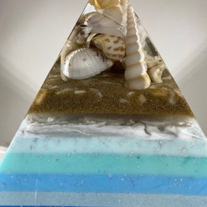 Beach Pyramid With Seashells and Sand - Etsy