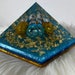 Blue and Gold Ornament Mini Pyramid Home Decor Resin Pyramid - Etsy