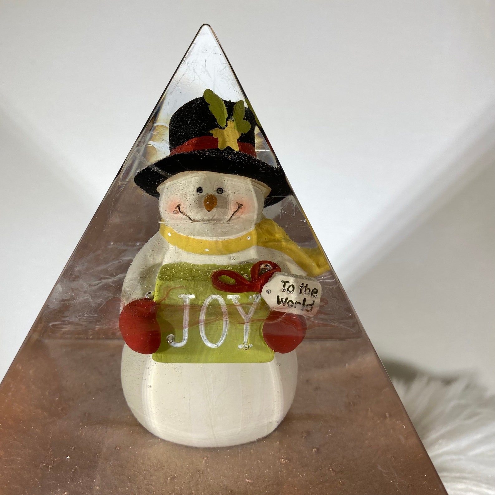 Snowman Joy Pyramid Resin Pyramid Gifts for Christmas - Etsy