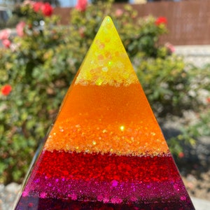 Glitter Sunset Themed Pyramid - Etsy