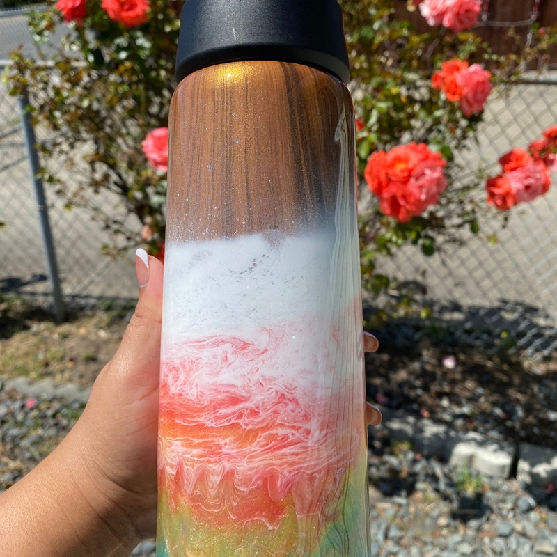 Epoxy Water Bottle - Etsy