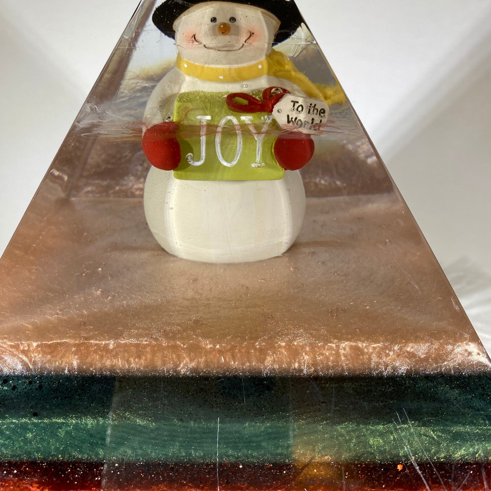 Snowman Joy Pyramid Resin Pyramid Gifts for Christmas - Etsy