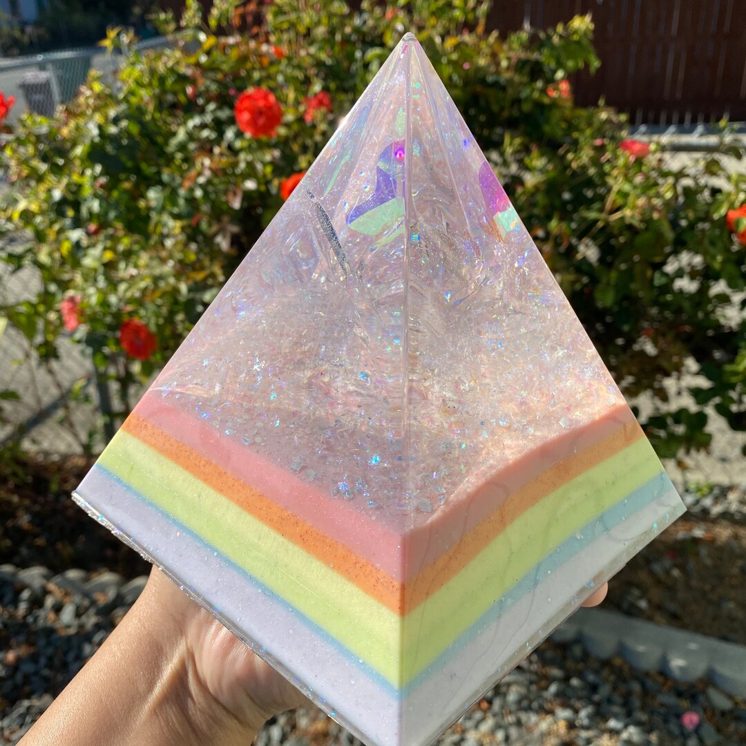 Holographic Glass Butterfly Rainbow Pyramid - Etsy
