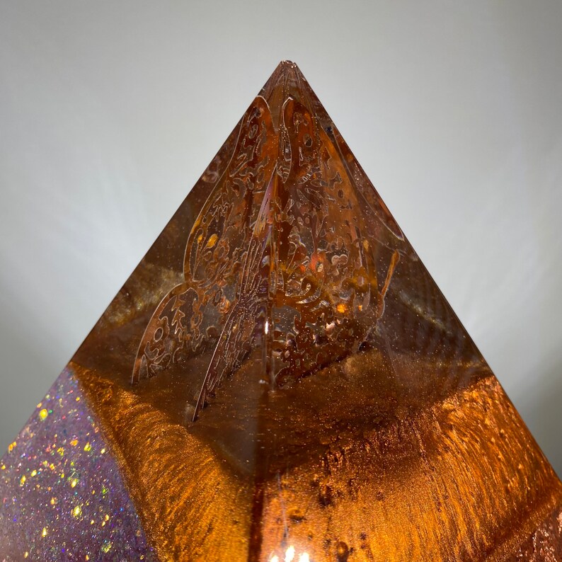 Rose Gold Butterfly Pyramid - Etsy