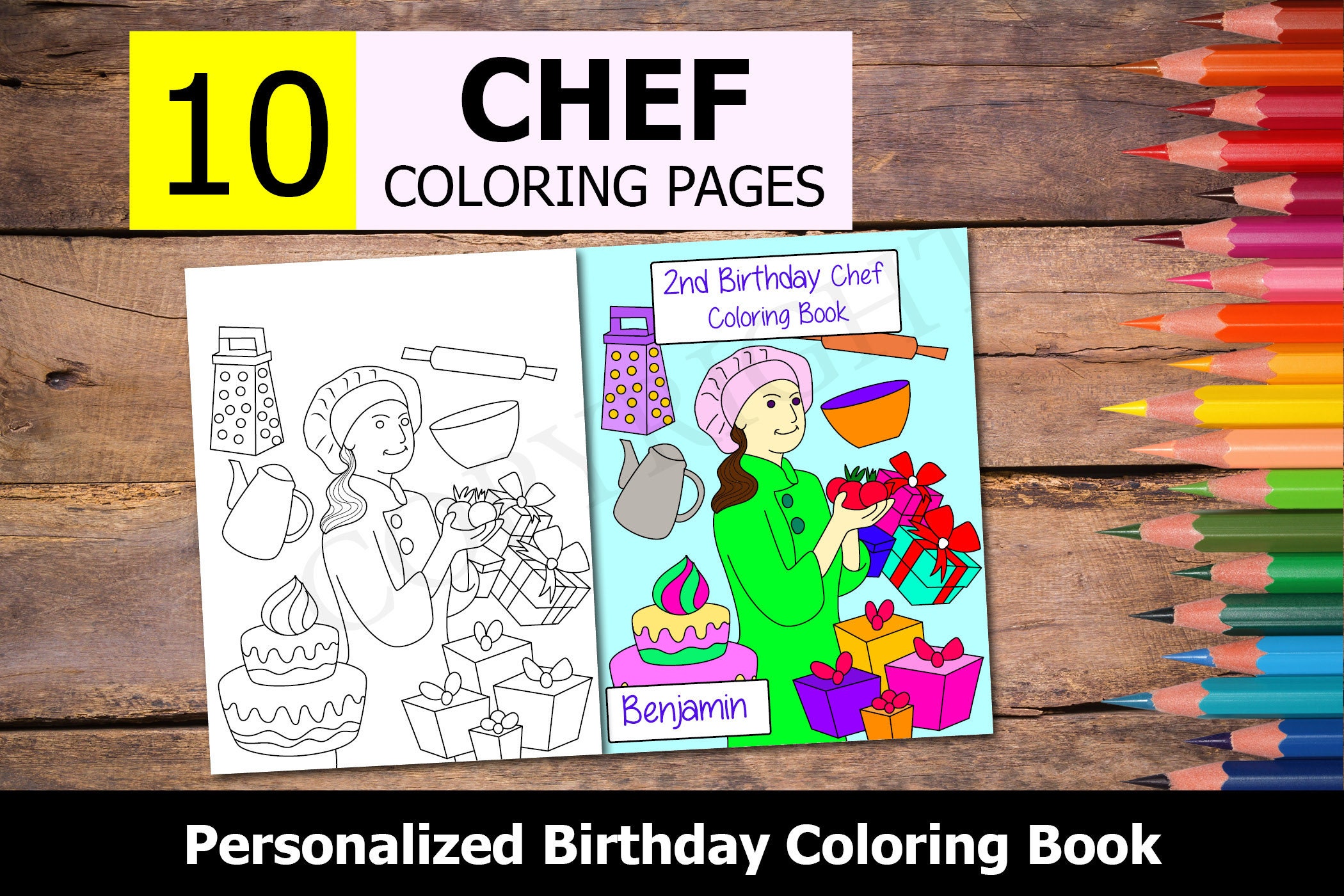 Community Helpers Coloring Pages Female Chef