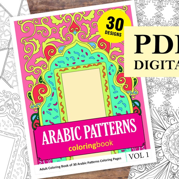 Arabic Coloring Pages - Etsy
