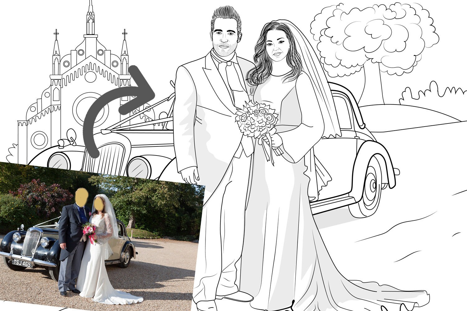 Engagement Coloring Pages