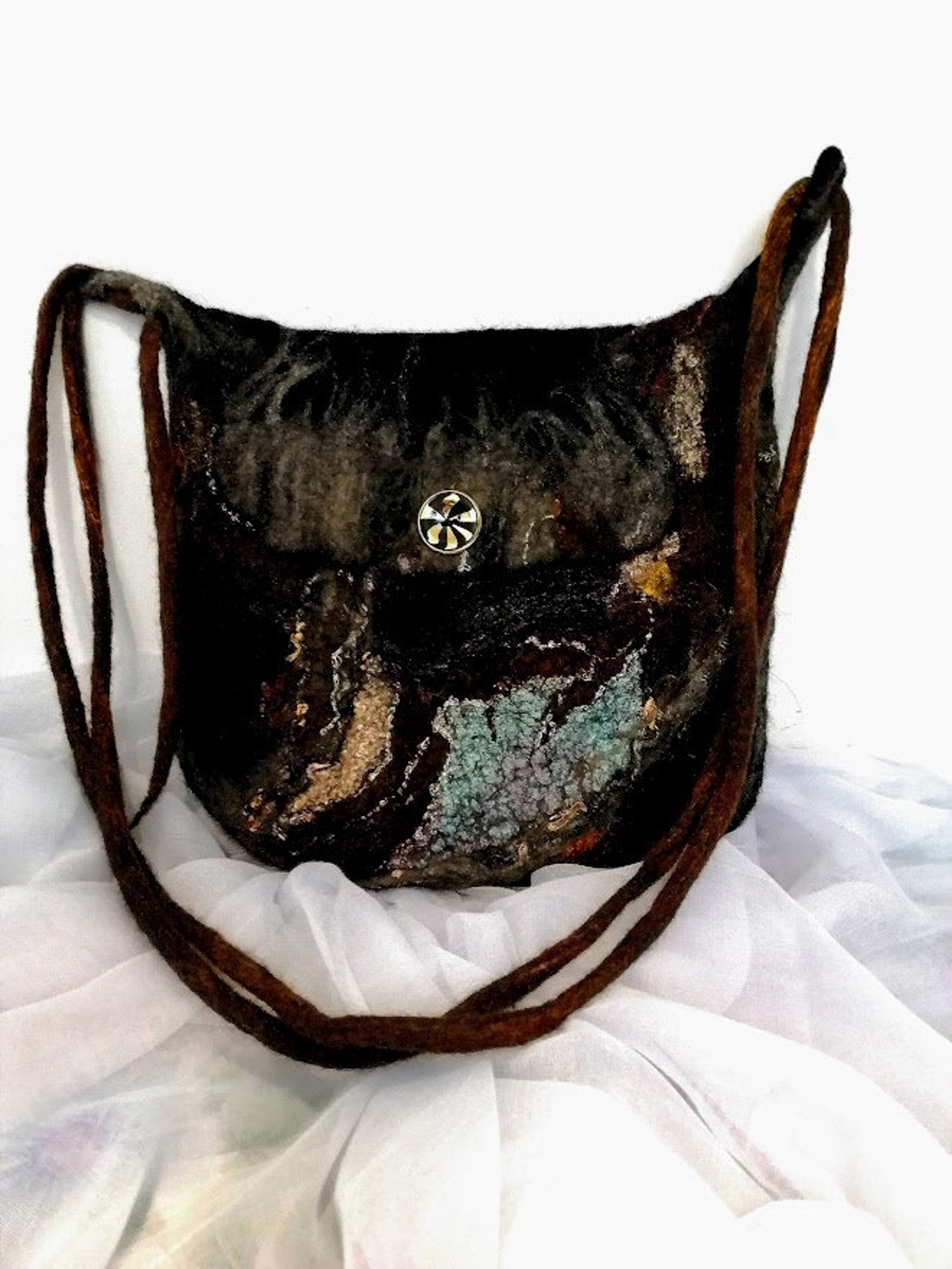 Felted Wool Bags Ecological Wool Bag Felted Bag With Too Poscets ...