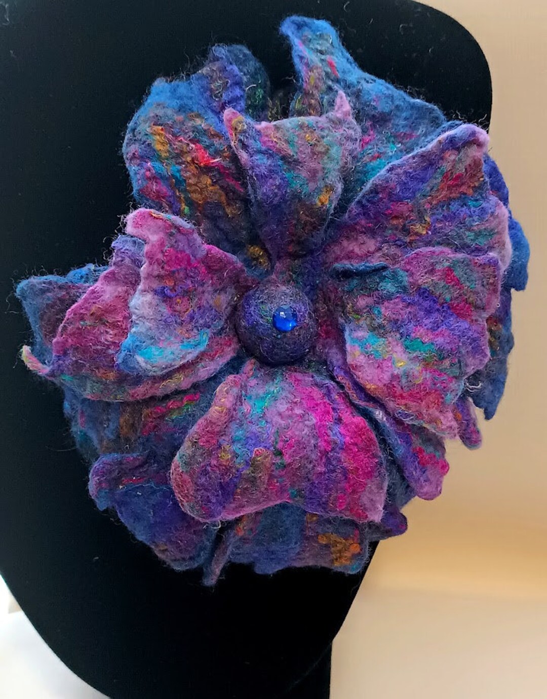 Felted Brooch Fiber and Textile Art Artistic Brooch Felt Accessory Hand ...