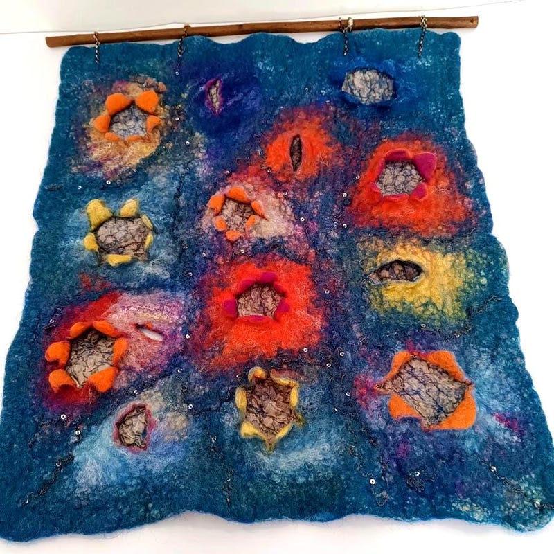 Felted Artwork - Etsy