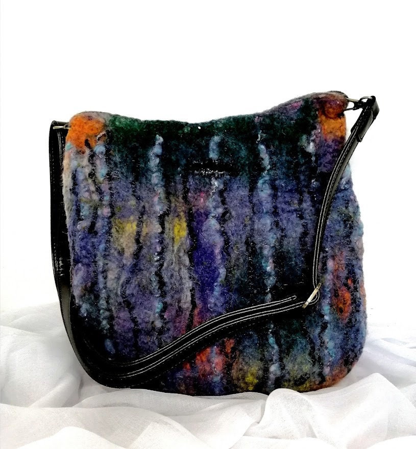 Felted Wool Bags Ecological Wool Bag Felted Bag With Inside Posket ...