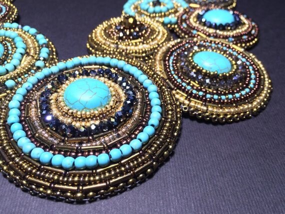 Embroidery Necklace eternitybib Necklace - Etsy