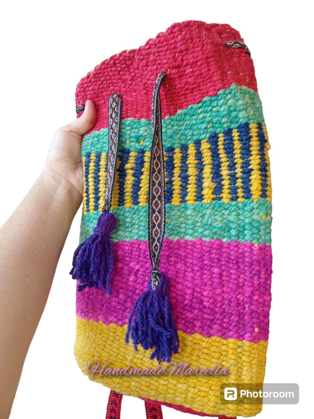 Handmade Andean Wool Backpack, Ethnic Peruvian Bag - Etsy