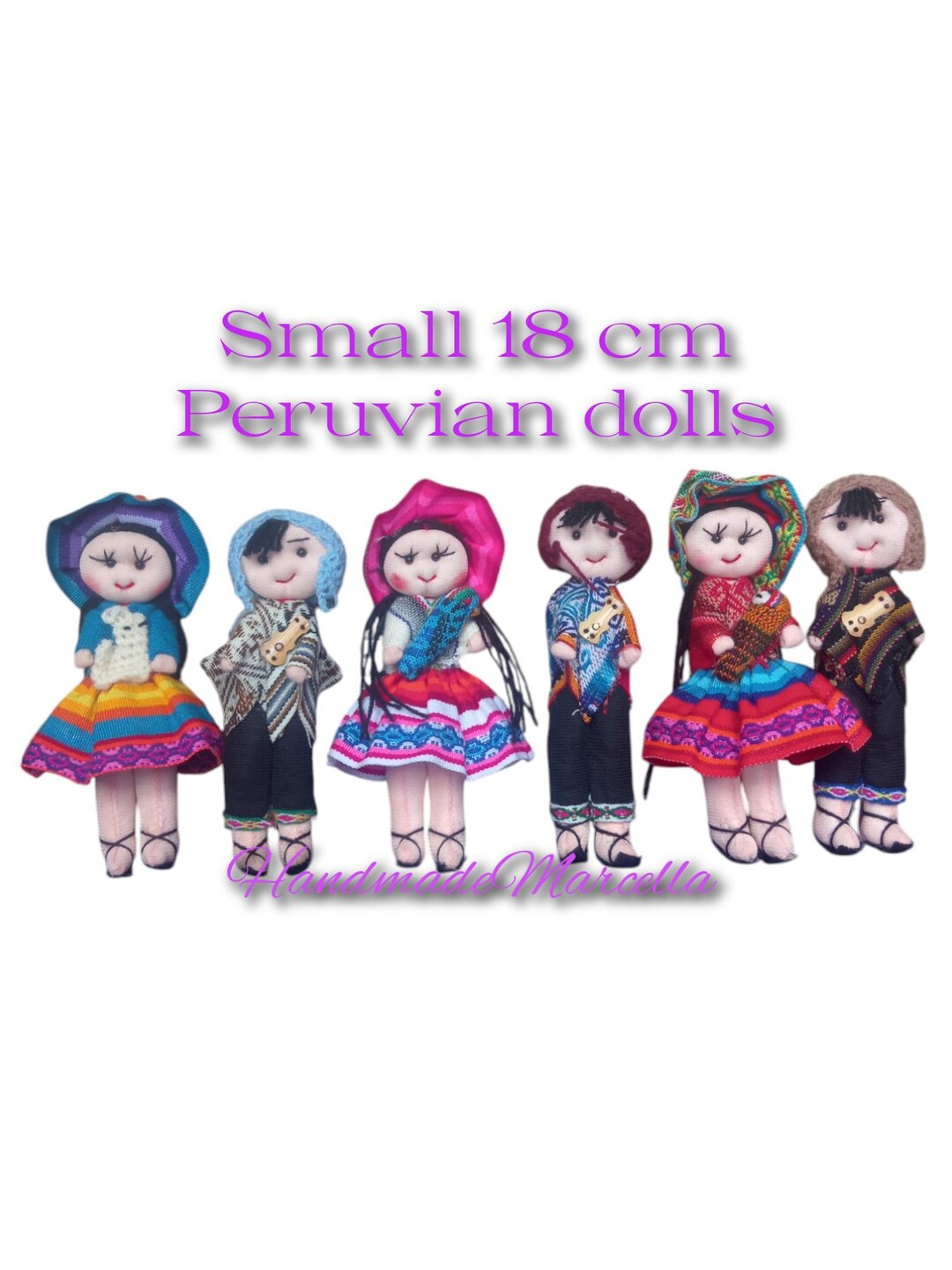 Small 18 Cm Peruvian Doll, Stitched Peruvian Dolls, Collection Peruvian ...