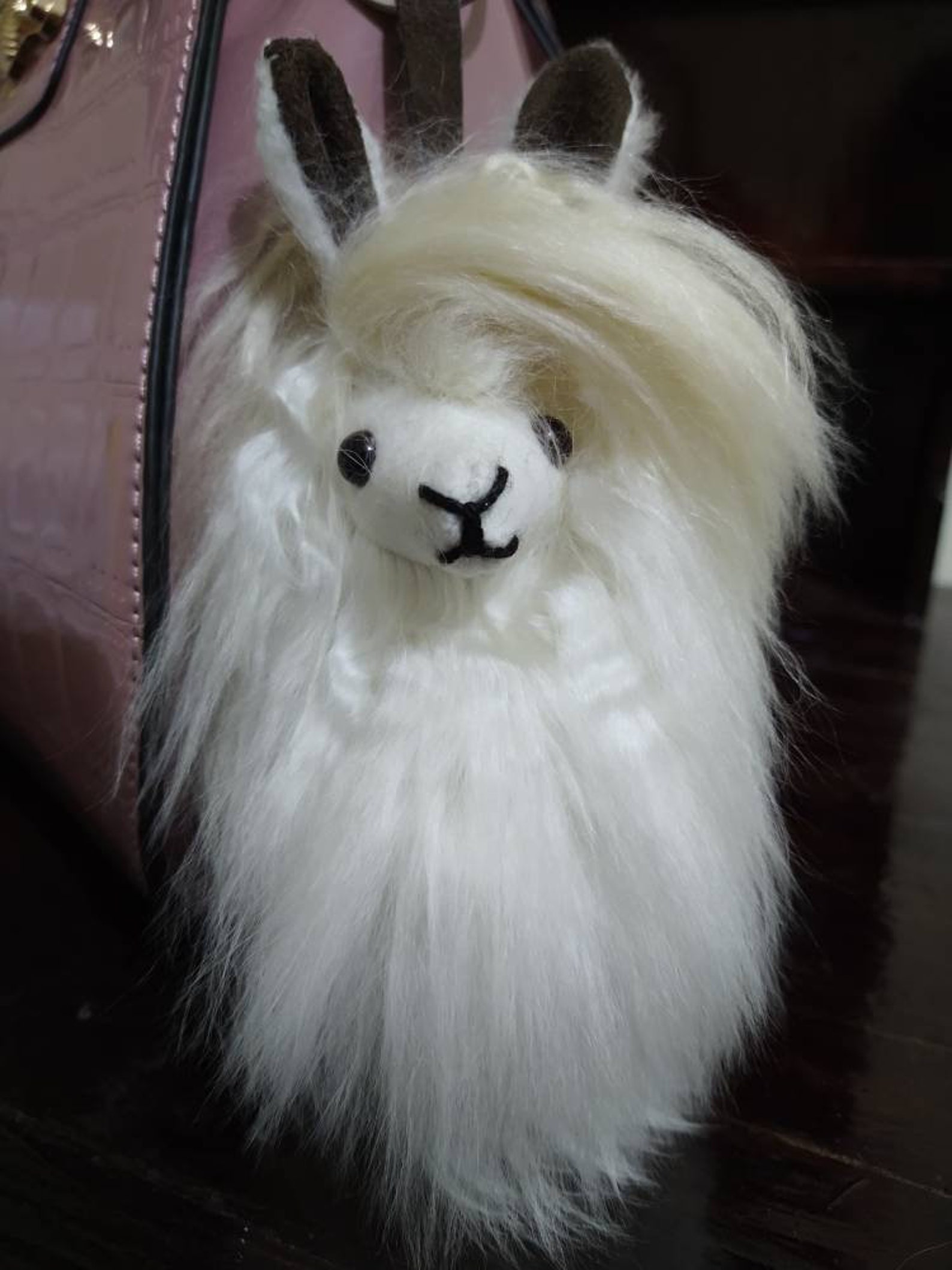 Alpaca Keychain, Peruvian Souvenir, Decorative Keychain, Alpaca Hair ...