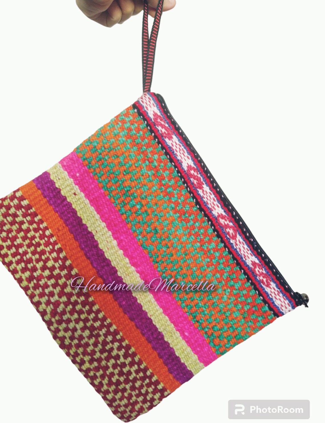 Handmade Bag in Peru With Andean Sheep Wool Loom, Handmade Loom Clutch ...