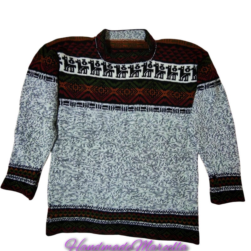 Peruvian Knitted Jumper - Etsy