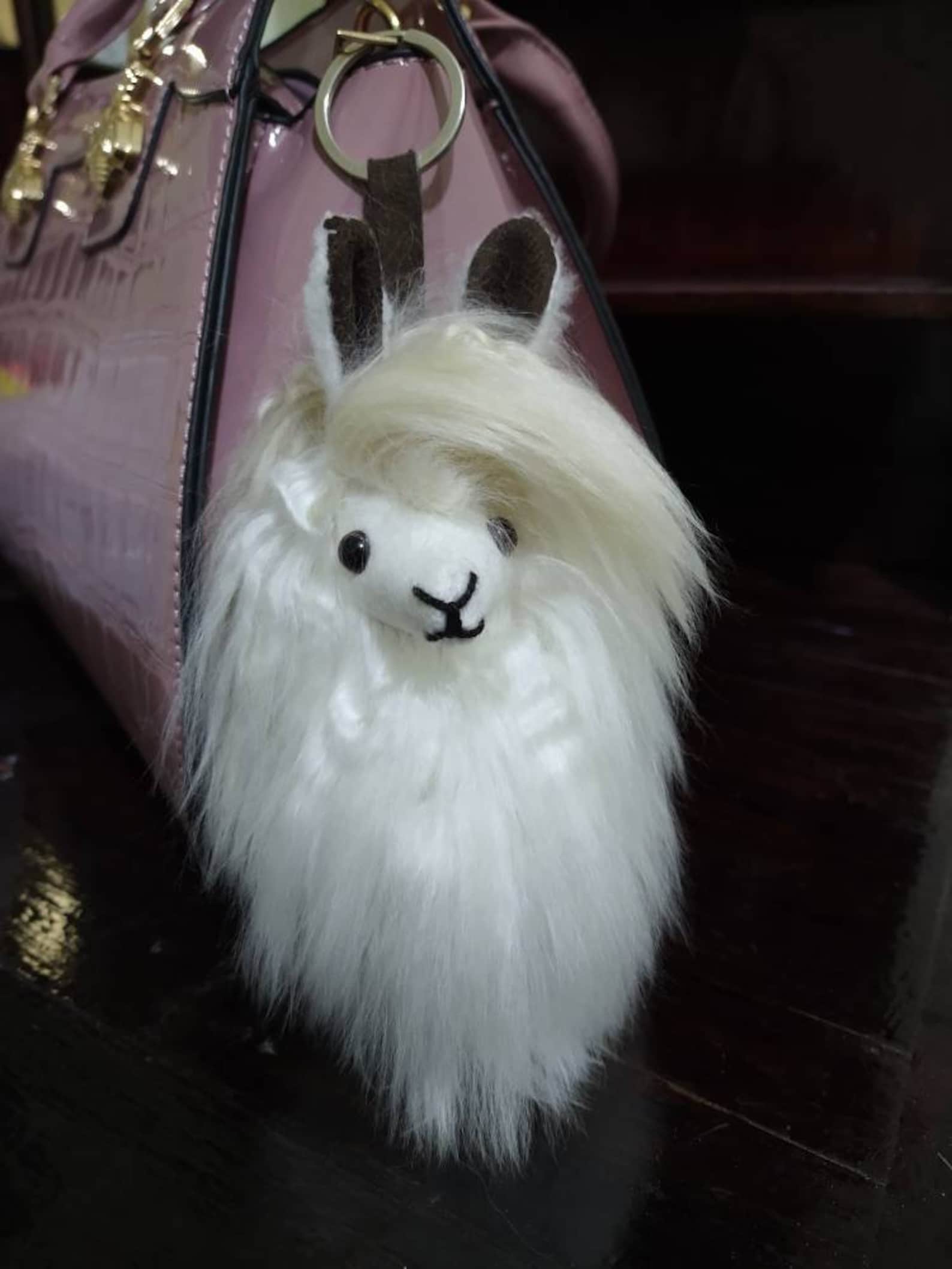 Alpaca Keychain, Peruvian Souvenir, Decorative Keychain, Alpaca Hair ...