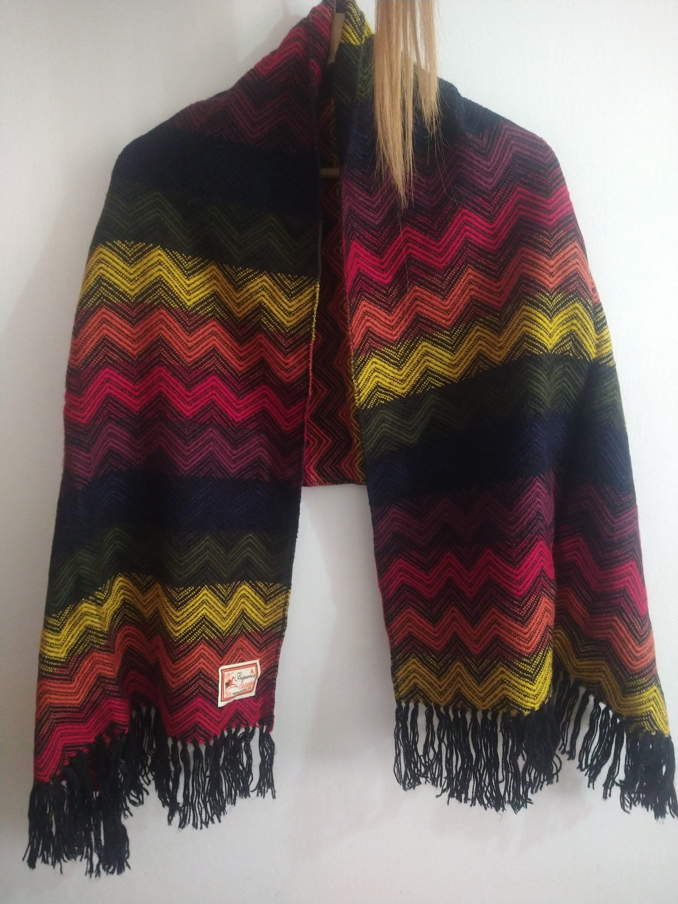 ON SALE, Handmade Alpaca Wrap, Handmade Wool Scarf, Alpaca Wool Shawl ...