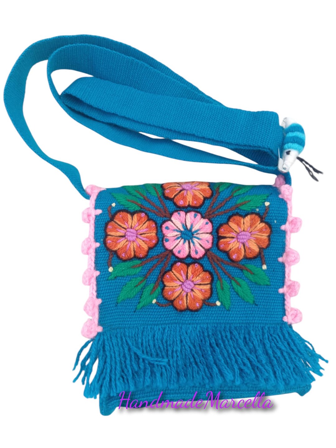On Sale, Handmade Ayacucho Embroidered Shoulder Bag | Foldable Steel ...