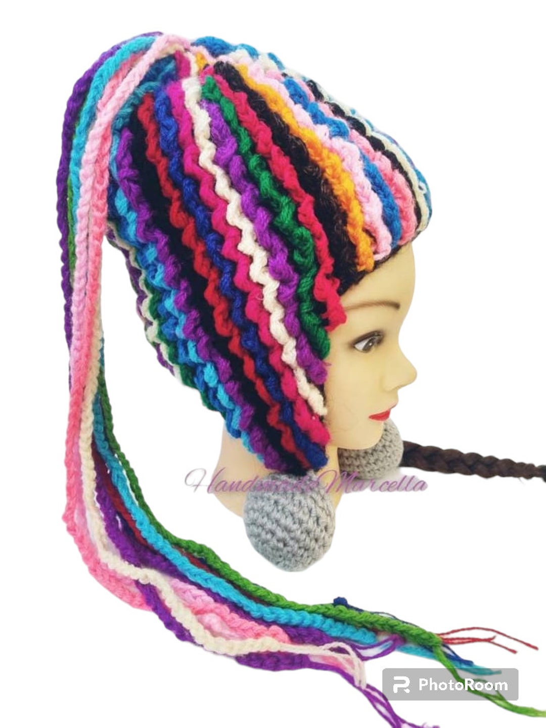 Peruvian Winter Hat, Alpaca Wool Hat, Knitted Hat Peru, Peruvian Chullo ...