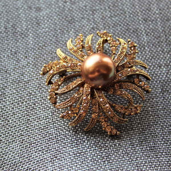 Vintage 60s Brooch - Etsy